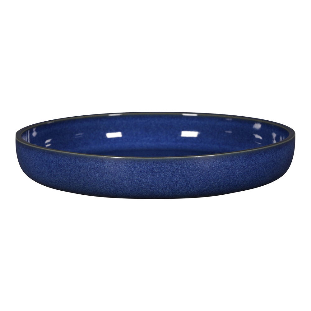 RAK Porcelain Rakstone Ease 11" Cobalt Round Deep Porcelain Plate - 2/Case