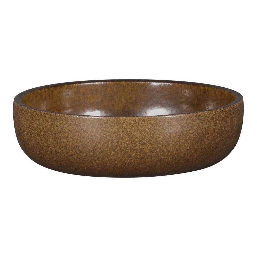 RAK Porcelain Rakstone Ease 6 5/16" Rust Round Deep Porcelain Plate - 6 ...