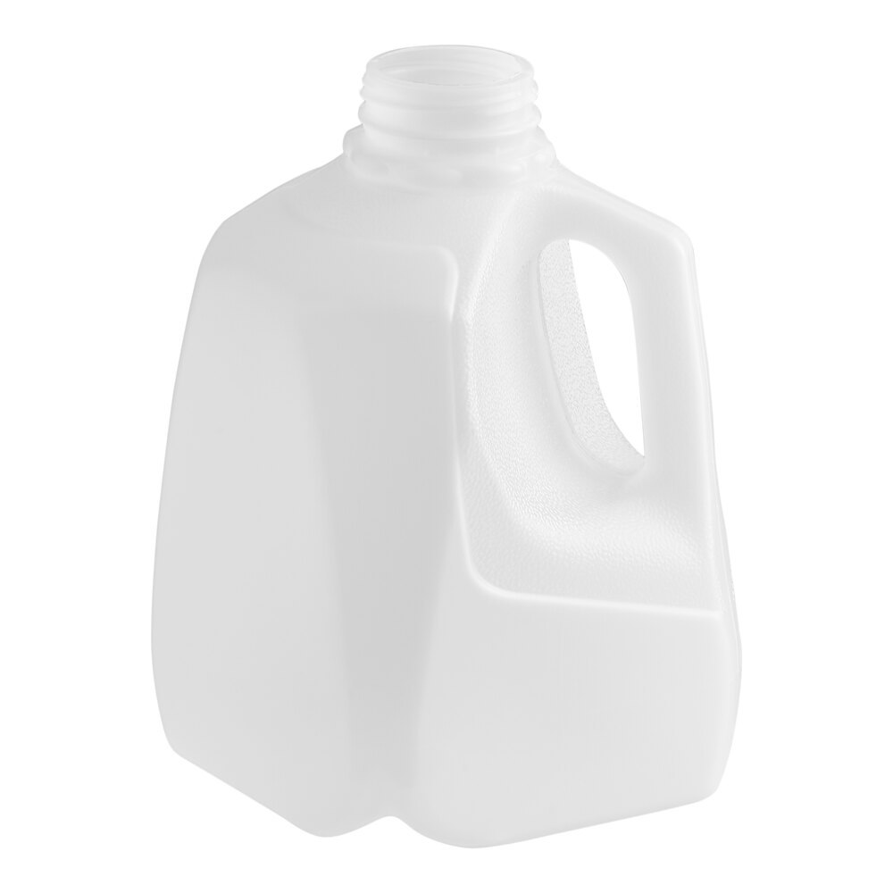 1 Quart Plastic Empty Milk Jug in Bulk - WebstaurantStore