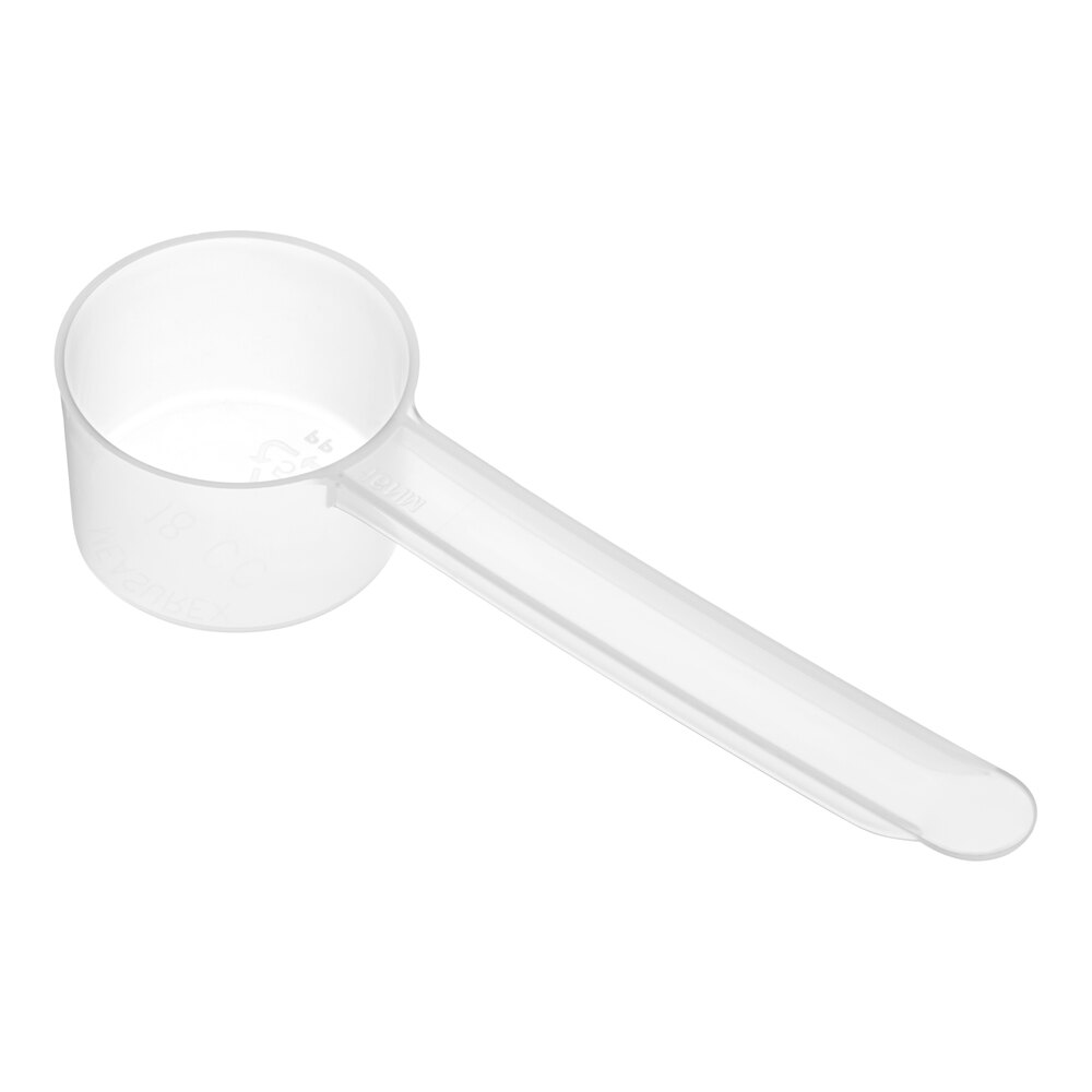 18 cc Polypropylene Scoop with Long Handle - 1,200/Case