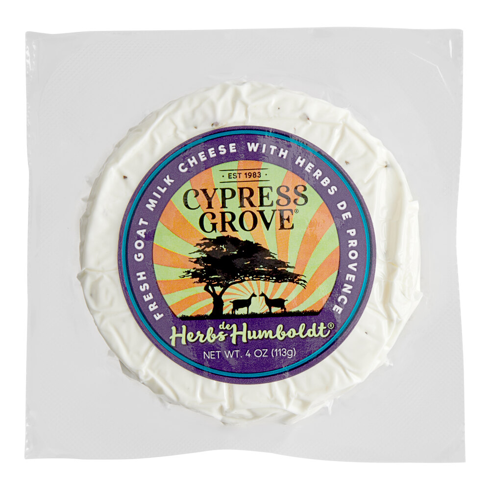Cypress Grove Herbs de Humboldt Fresh Goat Cheese 4 oz. - 12/Case