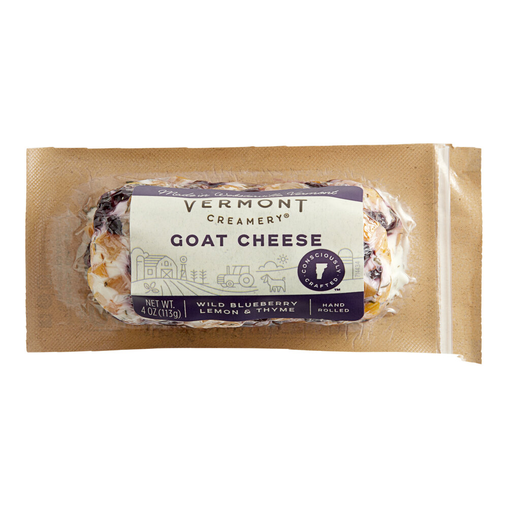 Vermont Creamery Wild Blueberry, Lemon, and Thyme Goat Cheese 4 oz ...