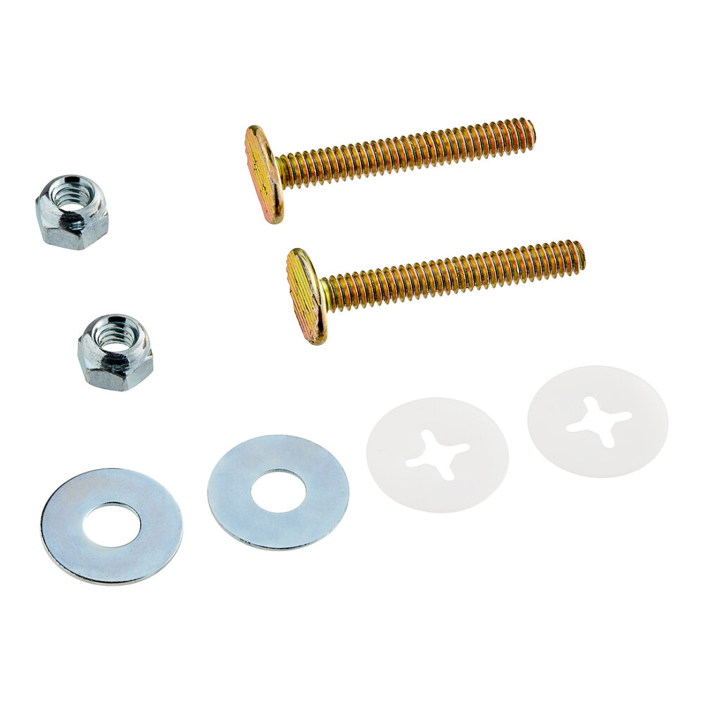 Eastman 40044 1/4" x 1 3/4" Brass Closet Bolt Set