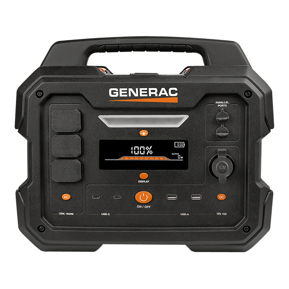 Generac GB1000 Power Station 8025 - 1,086Wh, 1,600 / 3,200W, 120V