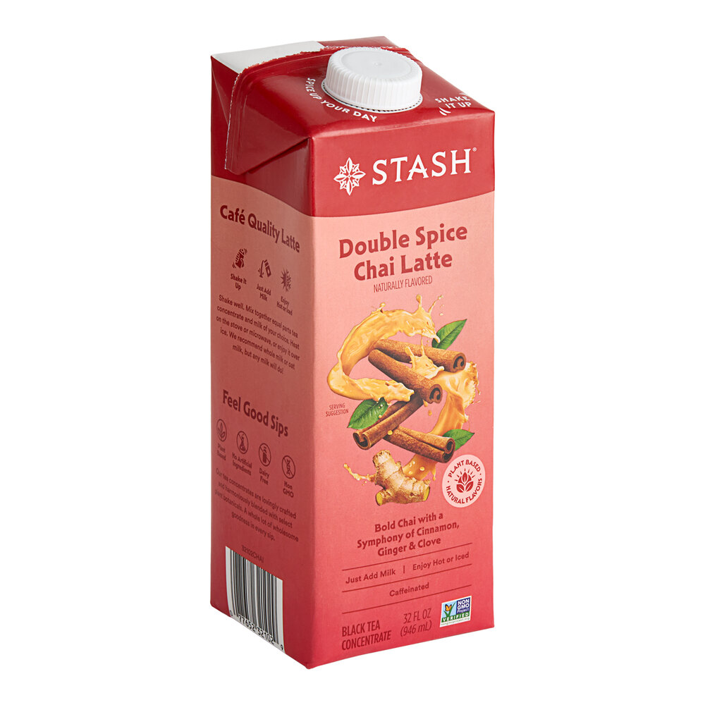 Stash Double Spice Chai Latte Black Tea Concentrate 32 fl. oz. - 6/Case