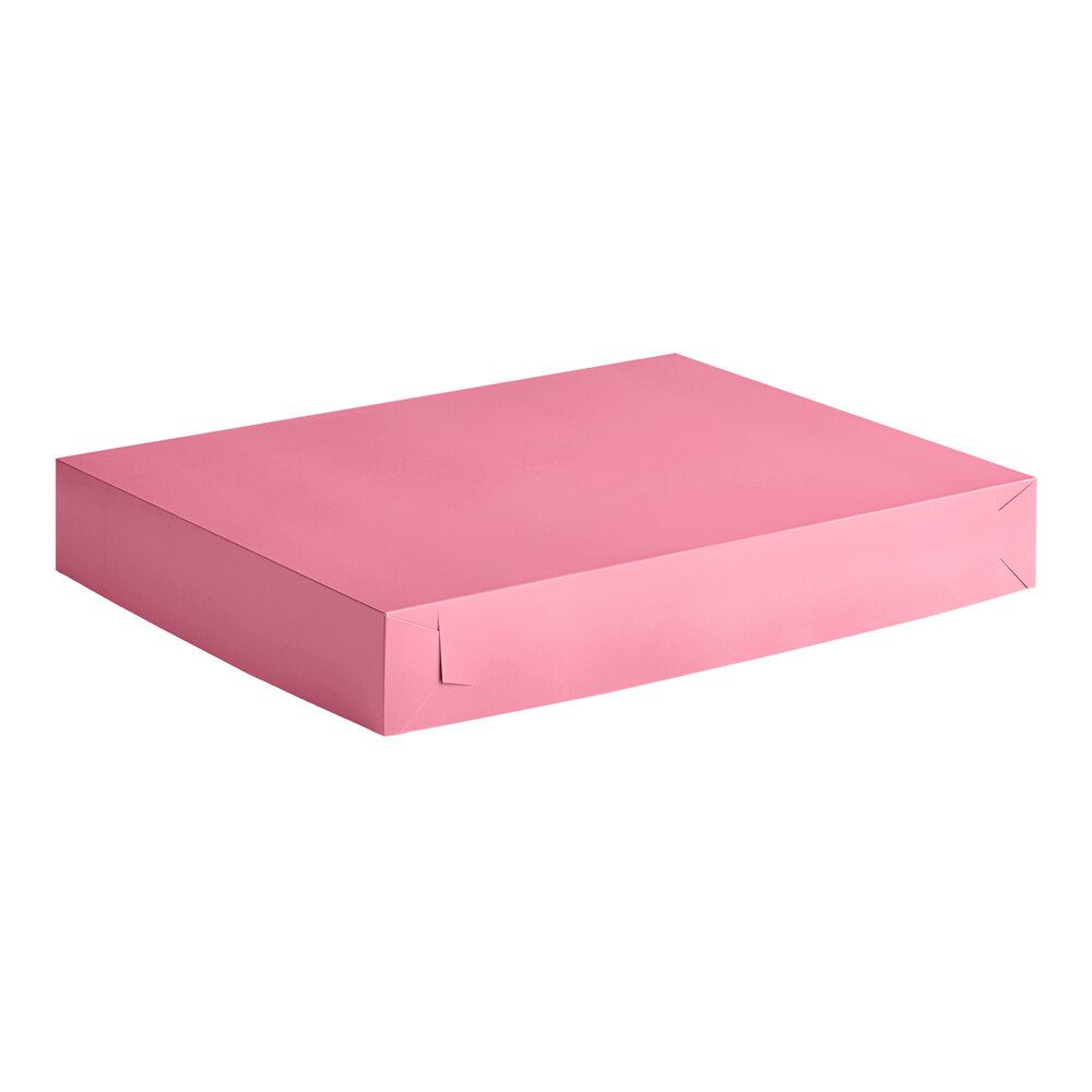 Southern Champion 28" x 20" x 4" Pink Full Sheet Cake / Bakery Box - 50 ...