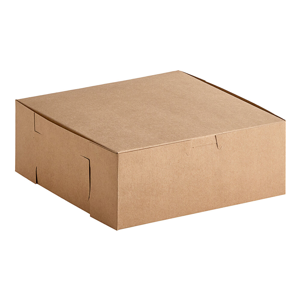 Southern Champion 8" x 8" x 3" Kraft Pie / Bakery Box - 250/Case