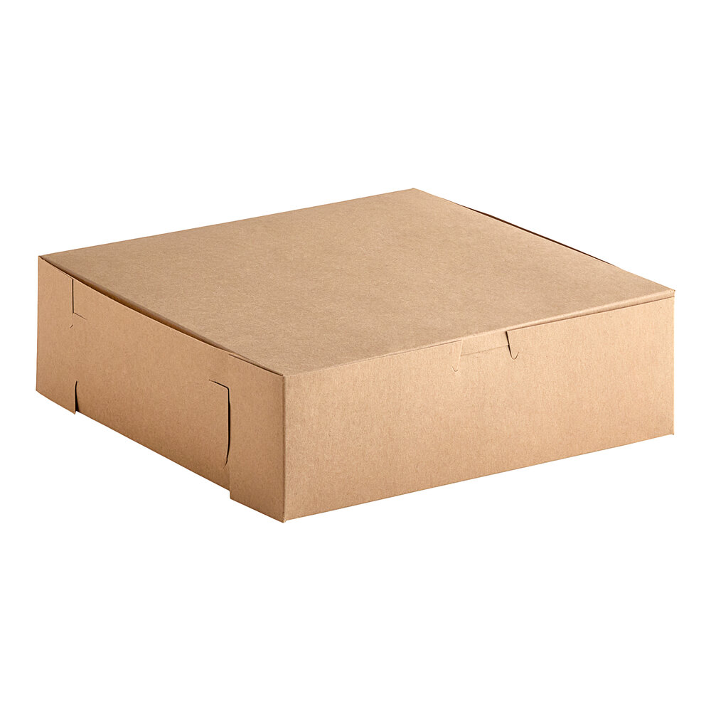 Southern Champion 10" x 10" x 3" Kraft Pie / Bakery Box - 200/Case