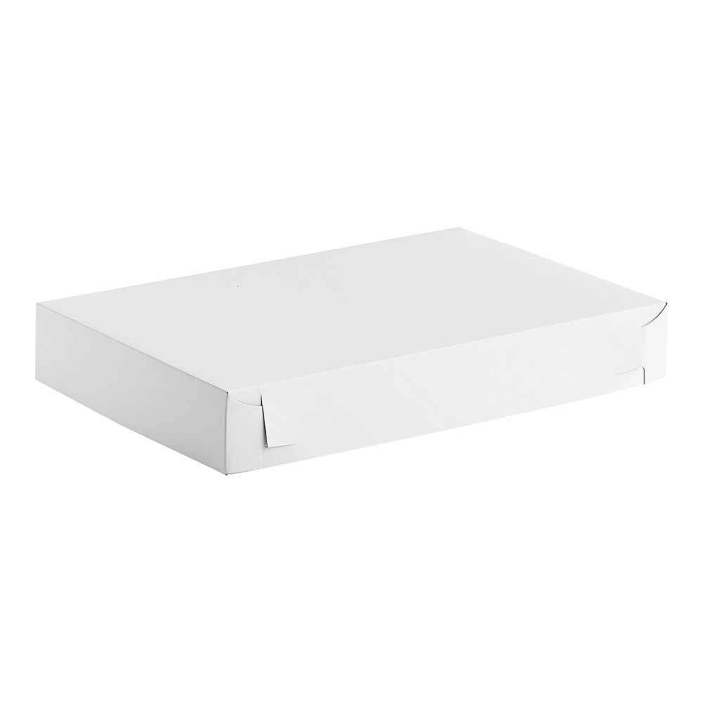Southern Champion 17" x 11" x 2 1/2" White Donut Tray / Bakery Box ...