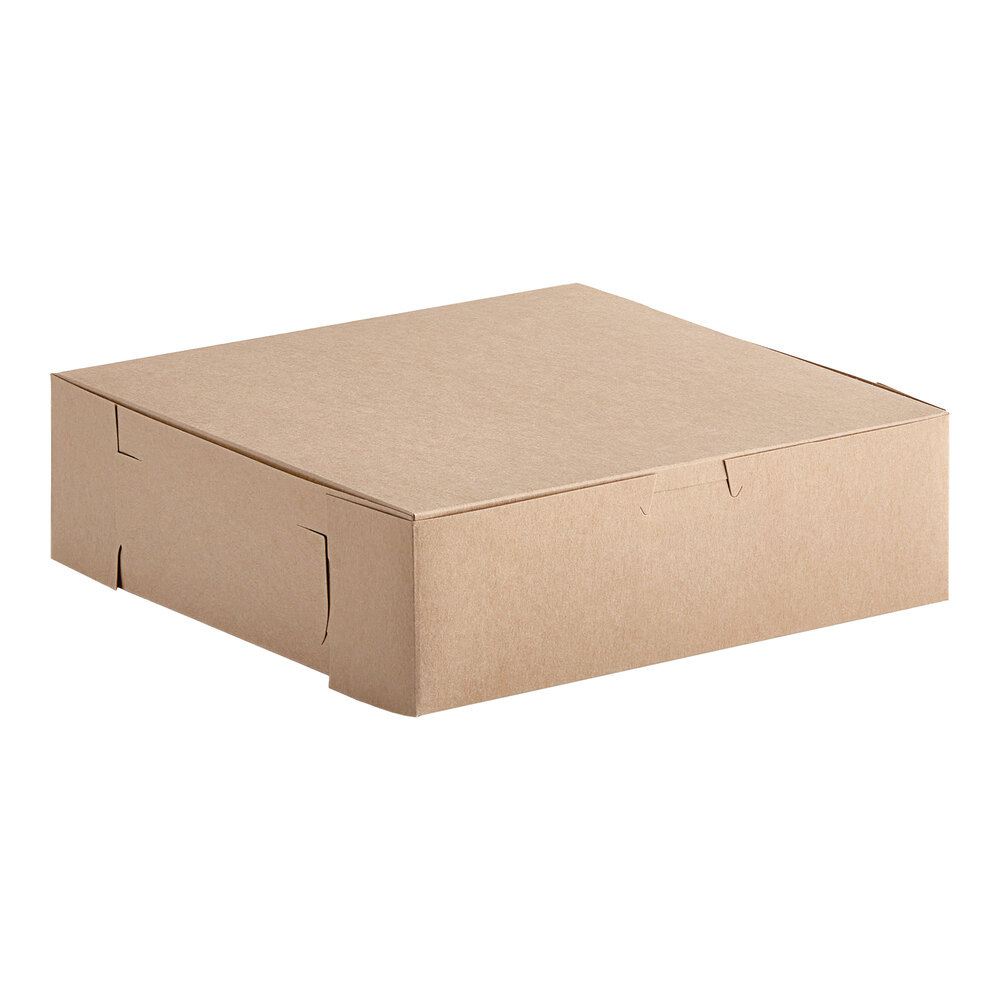 Southern Champion 9" x 9" x 3" Kraft Pie / Bakery Box - 250/Case