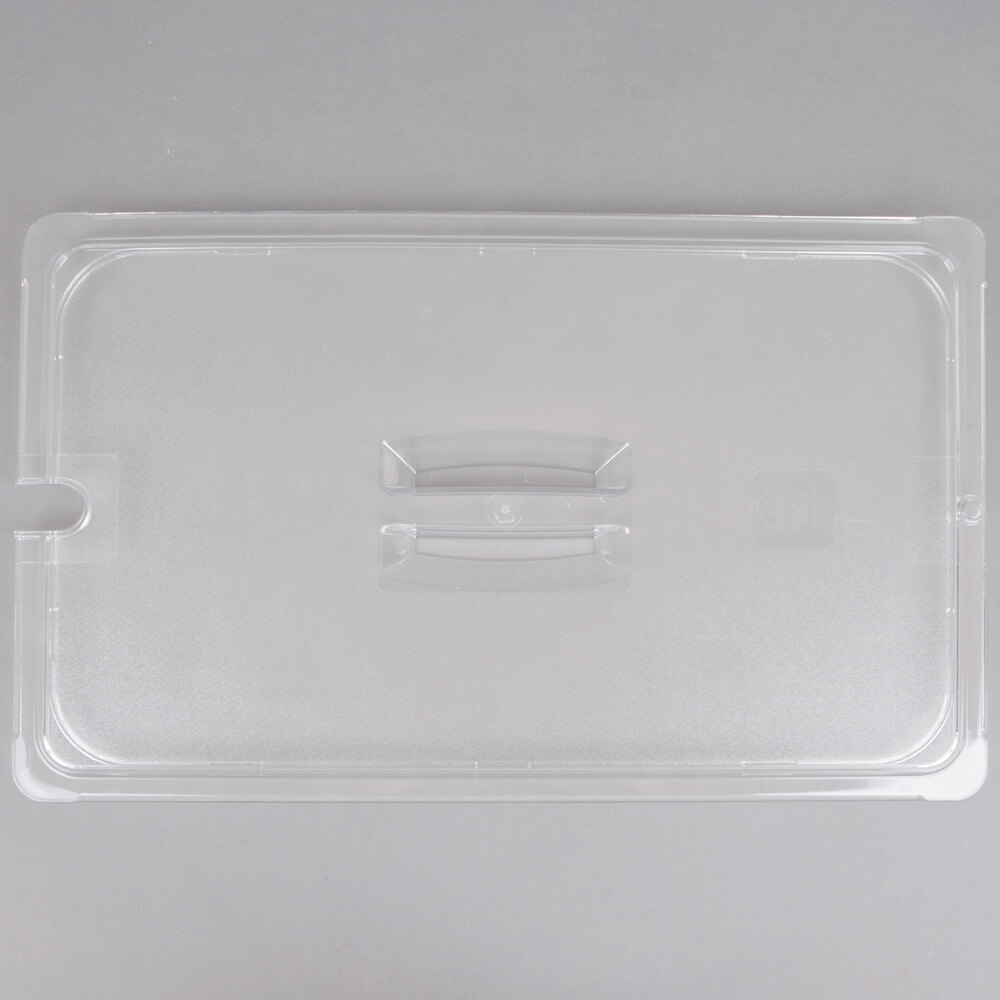Carlisle 10211U07 StorPlus Full Size Clear Universal Handled Lid with ...