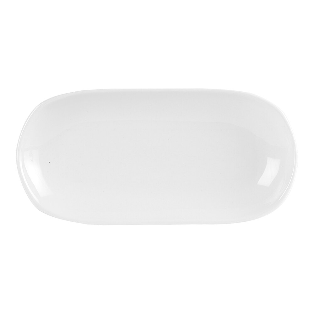 Steelite Performance Taste 10" x 5" White Taster Tray - 6/Case