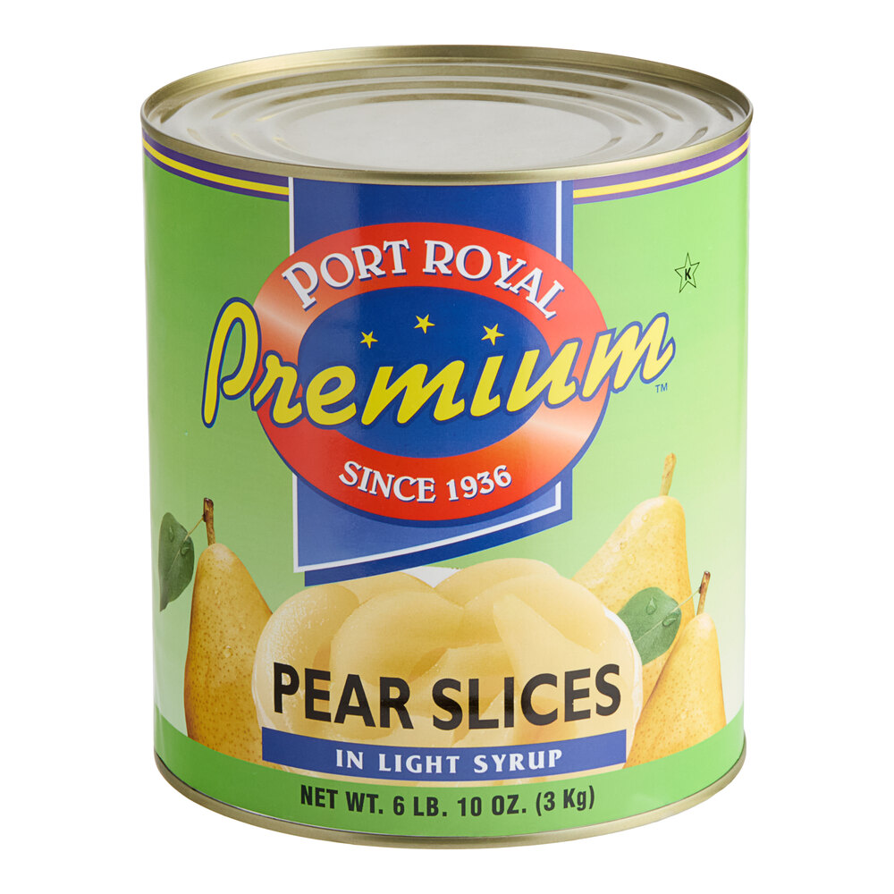 Port Royal Sliced Pears in Light Syrup #10 Can