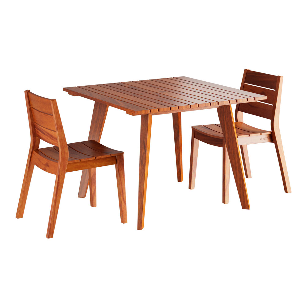 Lancaster Table & Seating Virelli 40" x 40" Tigerwood Standard Height ...