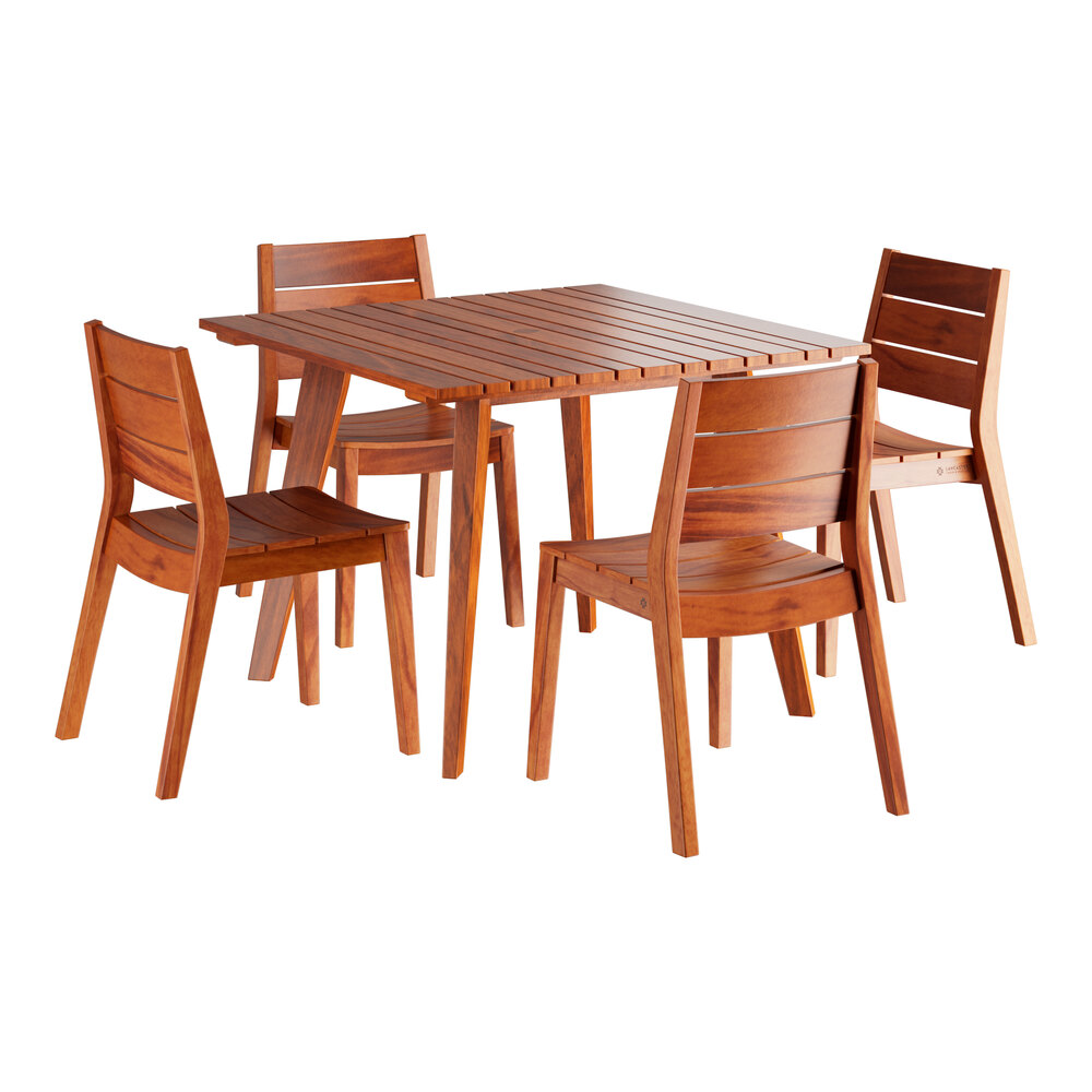 Lancaster Table & Seating Virelli 40" x 40" Tigerwood Standard Height ...
