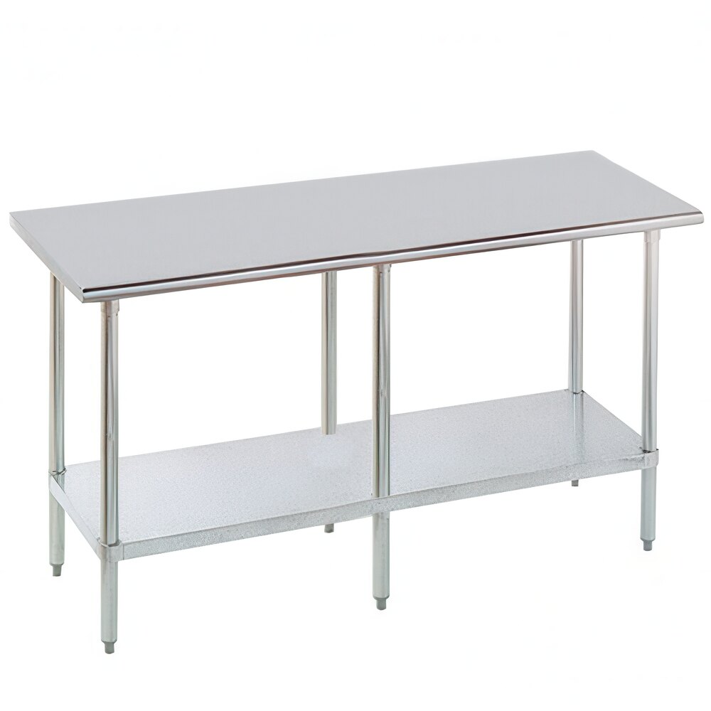 Advance Tabco MG-2410 24" x 120" 16 Gauge Stainless Steel Commercial ...