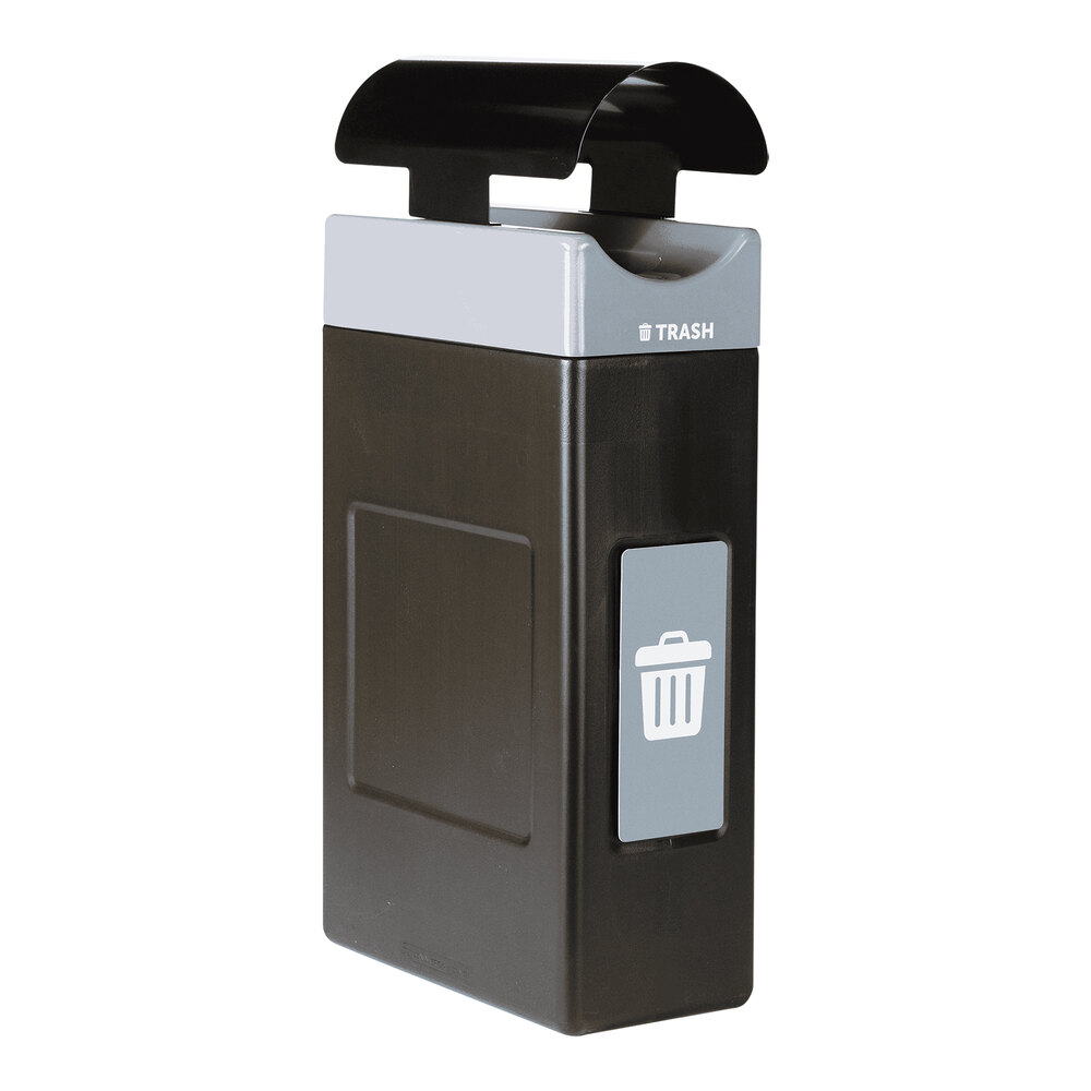 Commercial Zone Avante 30 Gallon Gray Polyethylene Rectangular Indoor ...