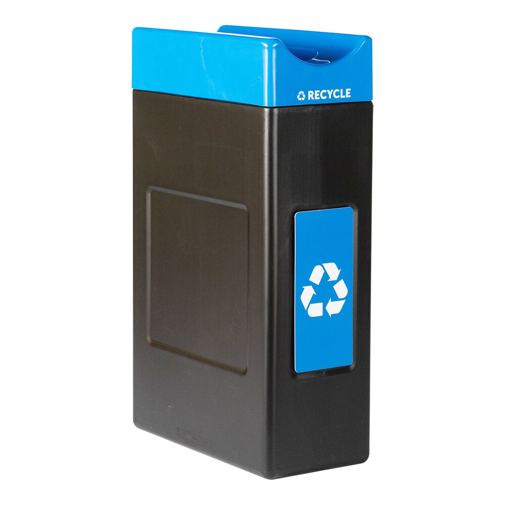 Commercial Zone Avante 30 Gallon Blue Polyethylene Rectangular Indoor ...