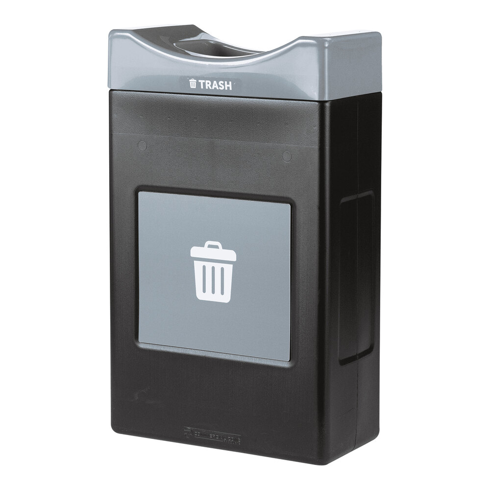 Commercial Zone Avante 30 Gallon Gray Polyethylene Rectangular Indoor ...