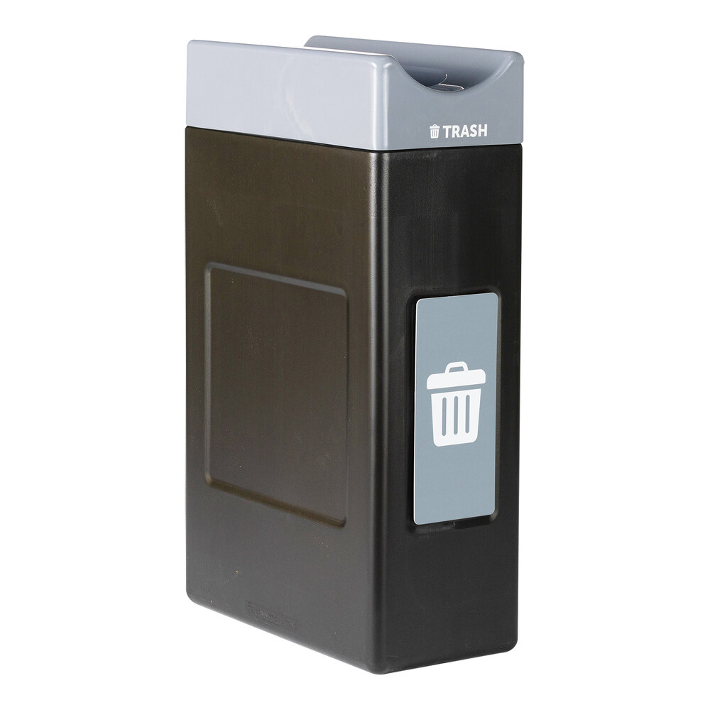 Commercial Zone Avante 30 Gallon Gray Polyethylene Rectangular Indoor ...