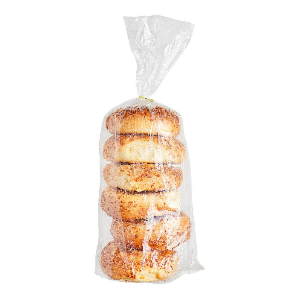 Just Bagels Authentic New York Cheddar Hash Brown Bagel 4 oz. - 48/Case