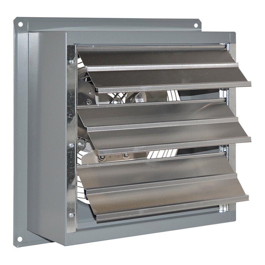 Canarm 16'' Variable Speed Standard Wall Exhaust Fan with EC Motor S16-EC - 2,370 CFM, 1 Phase ...