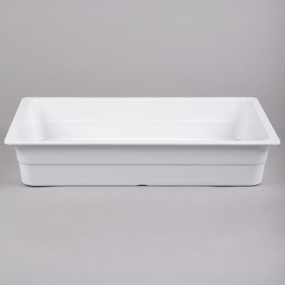 GET ML-22-W Full Size 4" Deep White Melamine Food Pan - 3/Case