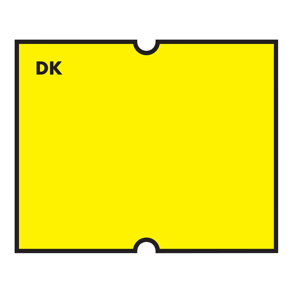 DayMark DuraMark™ 13/16" x 11/16" Permanent Yellow 1,000-Count Date Coder Label Roll for Speedy ...
