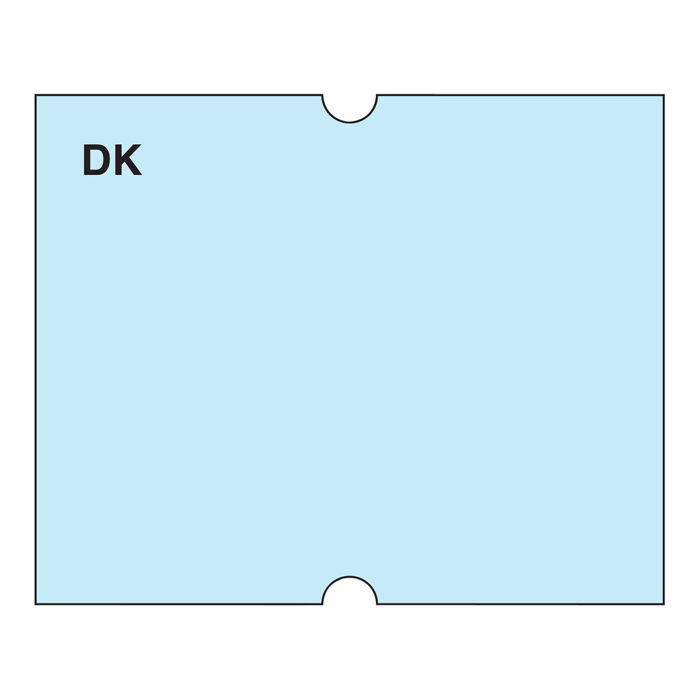 DayMark DuraMark™ 13/16" x 11/16" Permanent Light Blue 1,000-Count Date ...