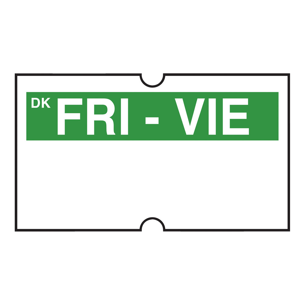 DayMark DuraMark™ 13/16" x 1/2" Permanent Friday Day of the Week 1,000 ...