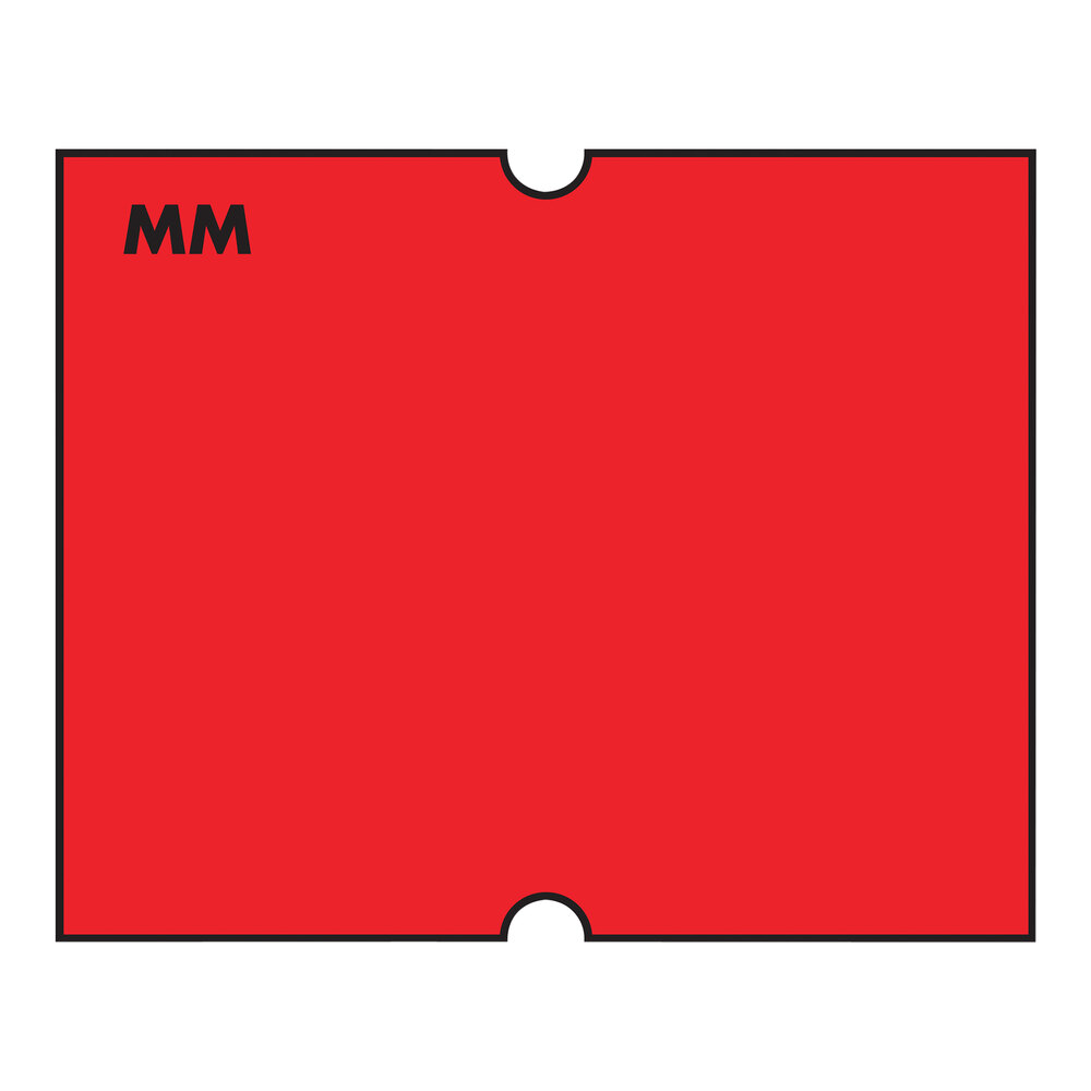 DayMark MoveMark™ 13/16" x 11/16" Removable Fluorescent Red 1,000-Count Date Coder Label Roll ...