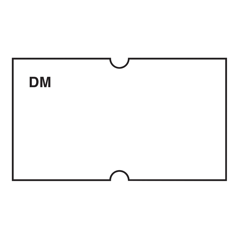 DayMark DissolveMark® 13/16" x 1/2" Dissolvable White 1,000-Count Date ...