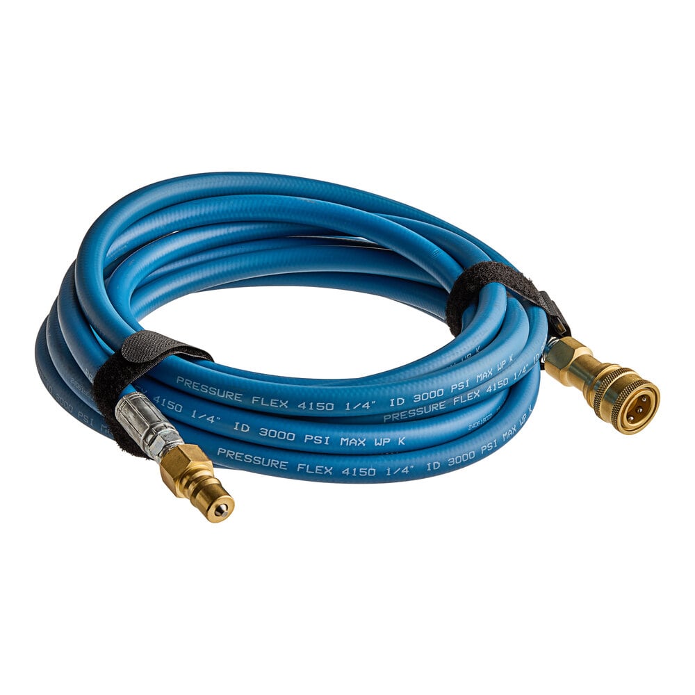 Lavex 15' Solution Hose Assembly with 1/4" Quick-Connect Fittings for ...