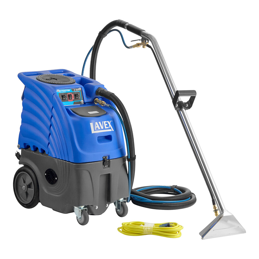 Lavex Single 3-Stage Heated Carpet Extractor with 15' Hoses and 12 ...