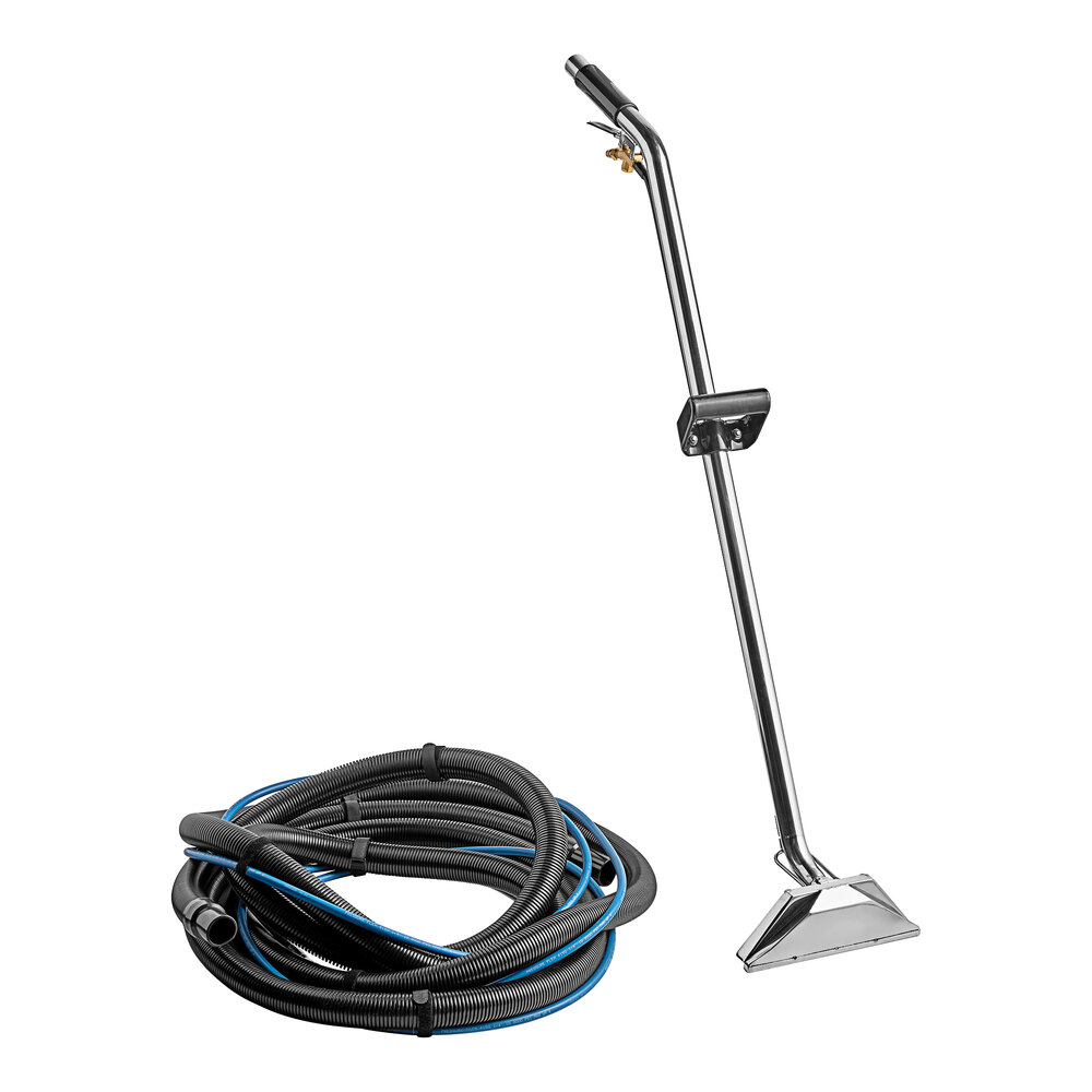 Lavex 25' External Vacuum and Solution Hose Set with 12" Stainless ...