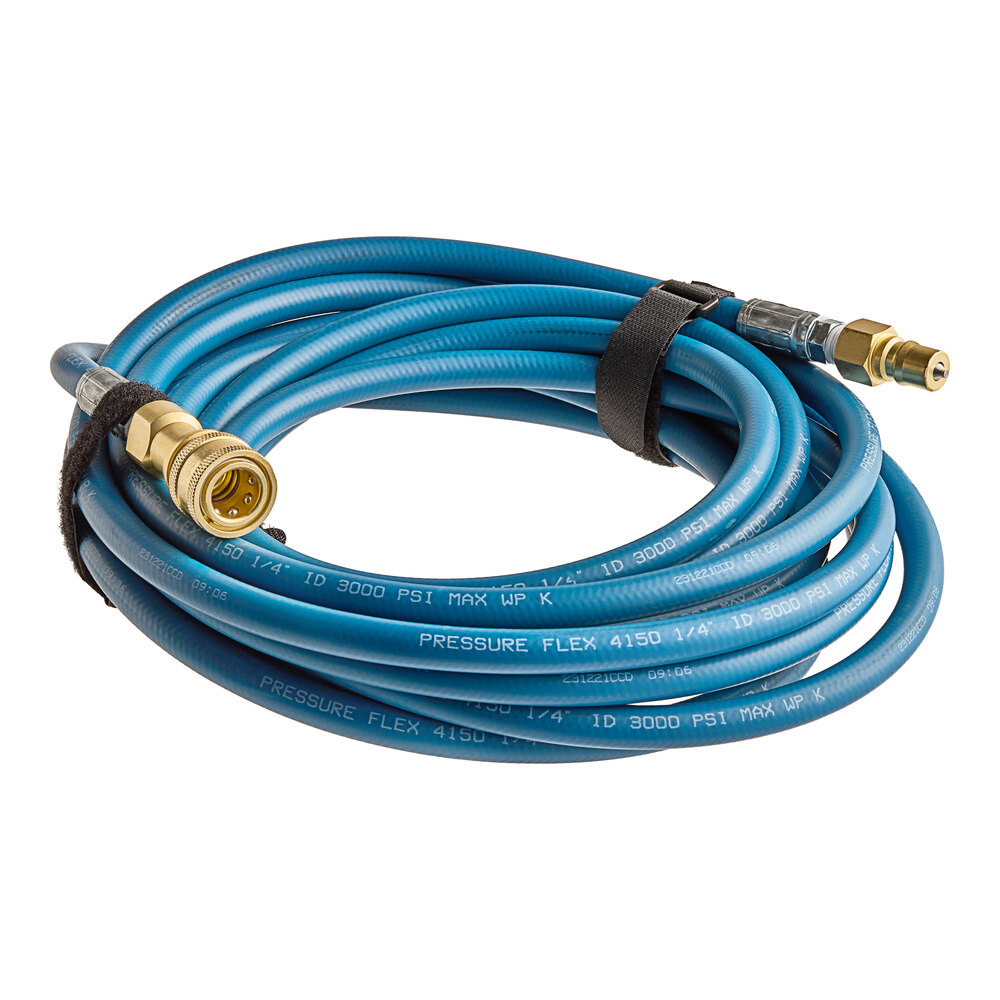 Lavex 25' Solution Hose Assembly with 1/4" Quick-Connect Fittings for ...