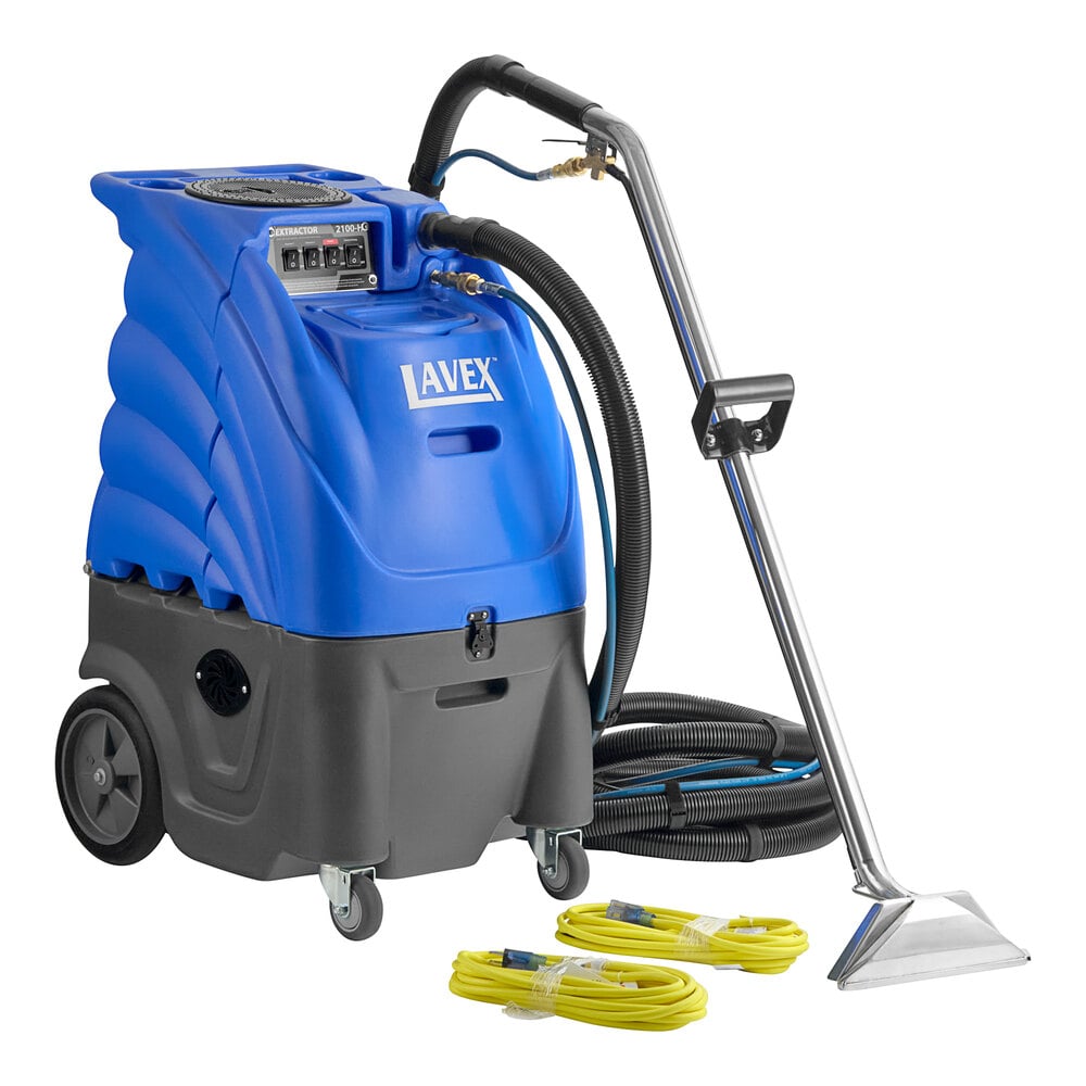 Lavex Dual 2-Stage Heated Carpet Extractor with 25' Hoses and 12 ...