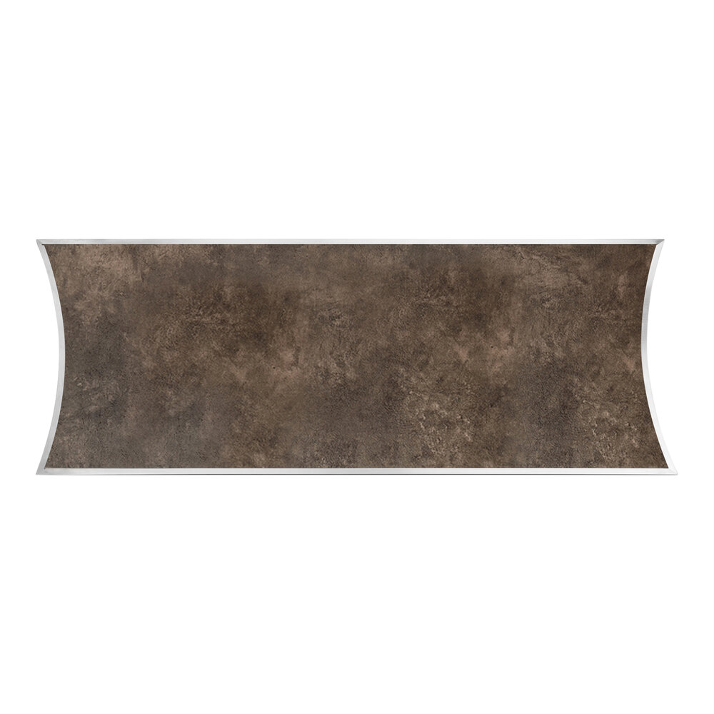 Eastern Tabletop Curved HUB 61" x 21 3/4" Sandstone Laminate Front ...