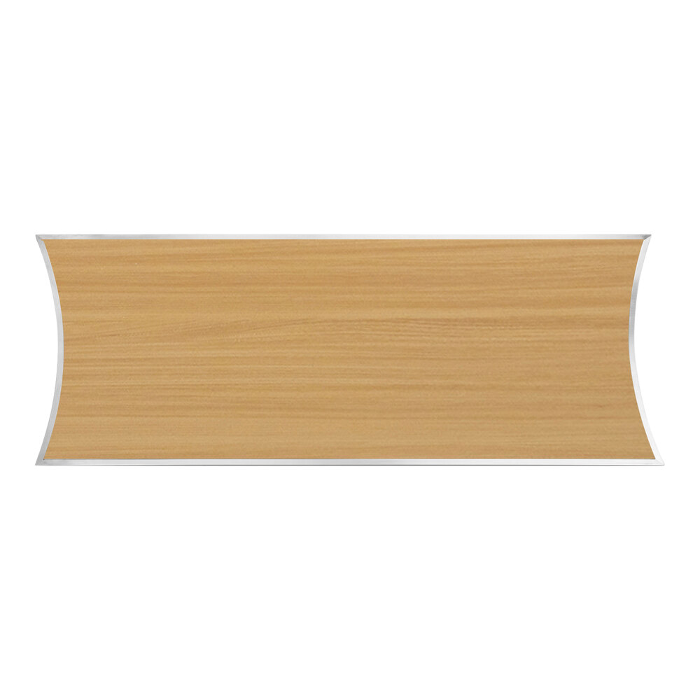 Eastern Tabletop Curved HUB 61" x 21 3/4" Bamboo Laminate Front Panel ...