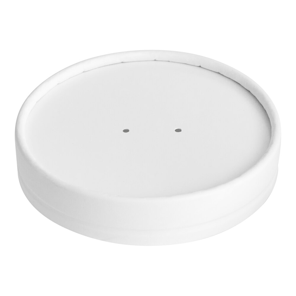 Inno-Pak To Go Fresh 8-16 oz. White Poly-Coated Paper Food Cup Vented ...