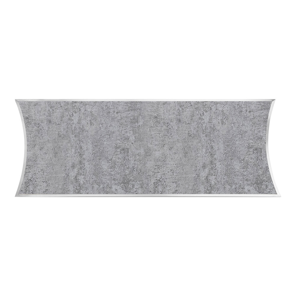 Eastern Tabletop Curved HUB 61" x 21 3/4" Speckled Slate Laminate Front ...