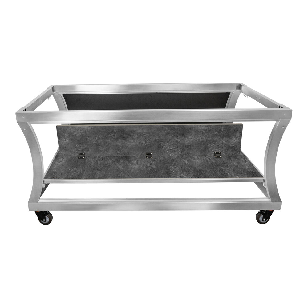 Eastern Tabletop Curved HUB 66" x 30 3/4" x 32 1/4" Charcoal Laminate ...