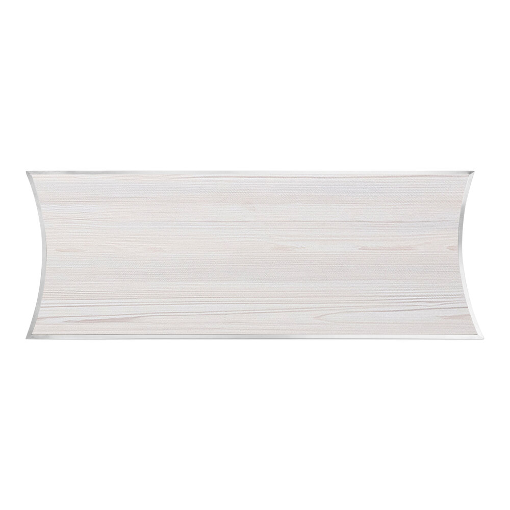 Eastern Tabletop Curved HUB 61" x 21 3/4" Softened Pastel Laminate ...