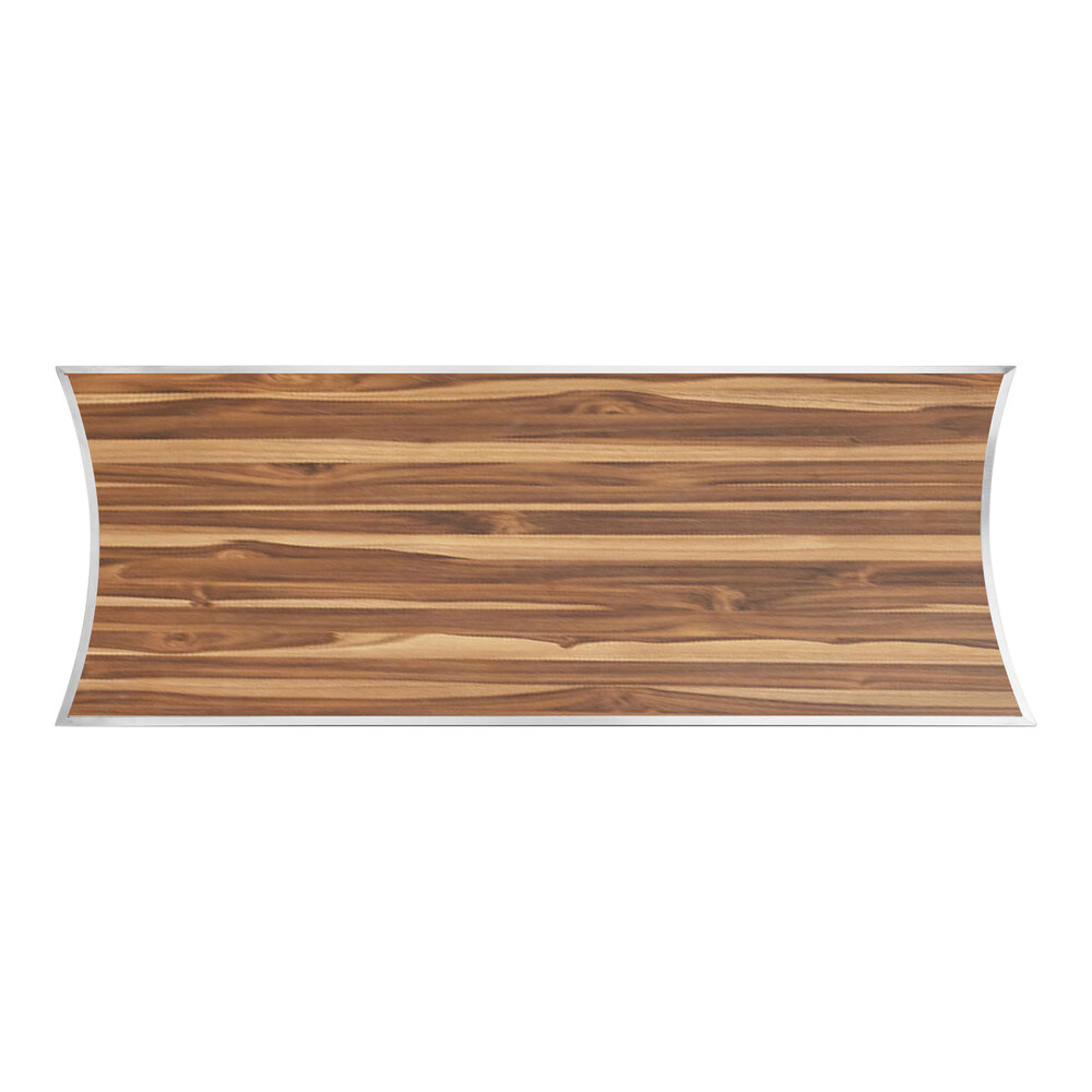 Eastern Tabletop Curved HUB 61" x 21 3/4" Shaded Light Laminate Front ...