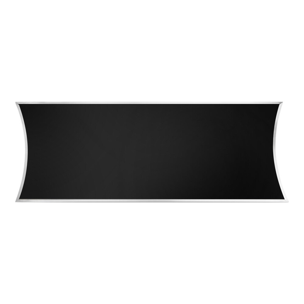 Eastern Tabletop Curved HUB 61" x 21 3/4" Black Laminate Front Panel ...