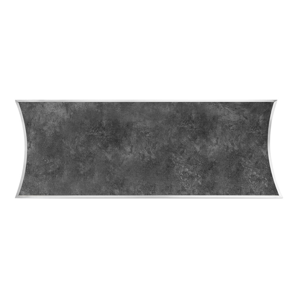 Eastern Tabletop Curved HUB 61" x 21 3/4" Charcoal Laminate Front Panel ...