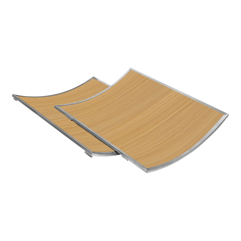 Eastern Tabletop Curved HUB 28" x 21 1/4" Bamboo Laminate Side Panel ...