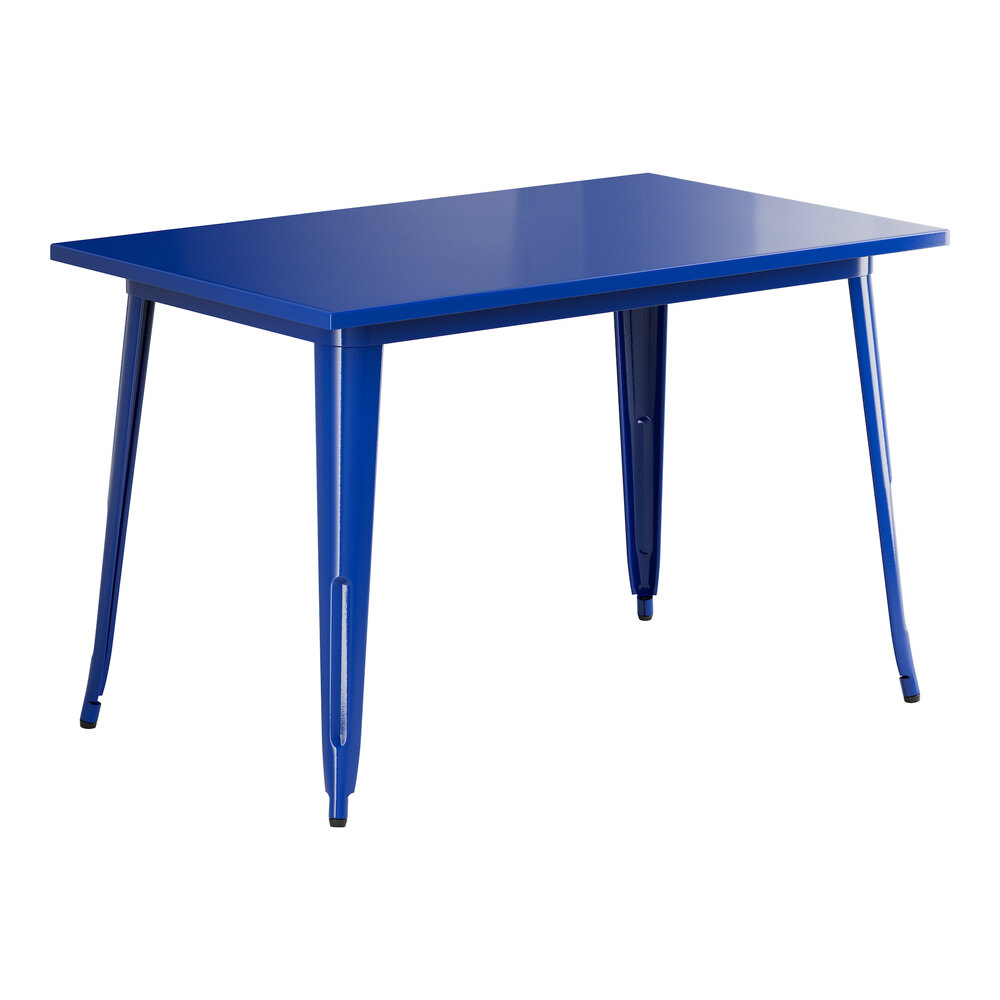 Lancaster Table & Seating Alloy 48" x 30" Blue Quartz Standard Height ...