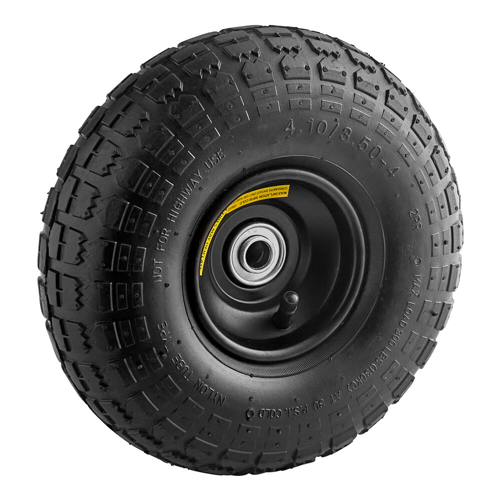 Lavex 10" Pneumatic Wheel for 800 lb. Garden / Utility Carts