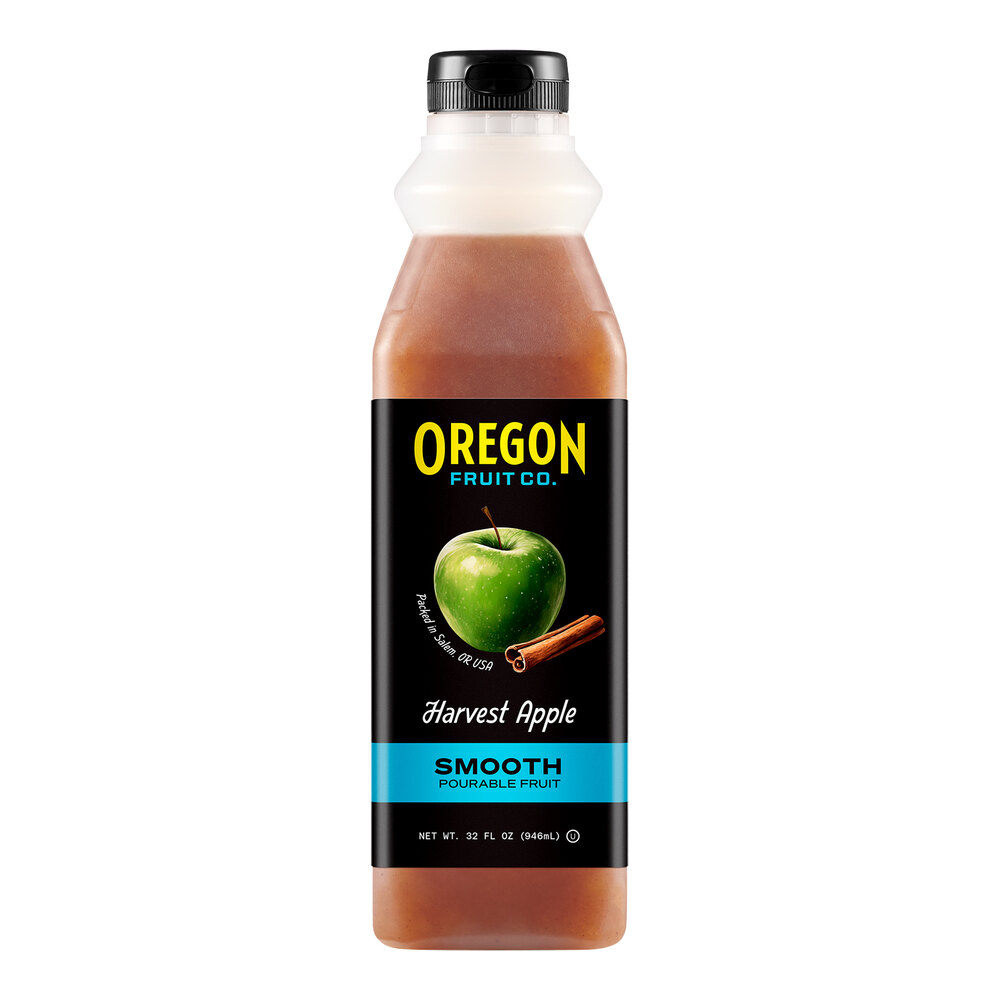 Oregon Harvest Apple Smooth Pourable Fruit 32 fl. oz. - 6/Case